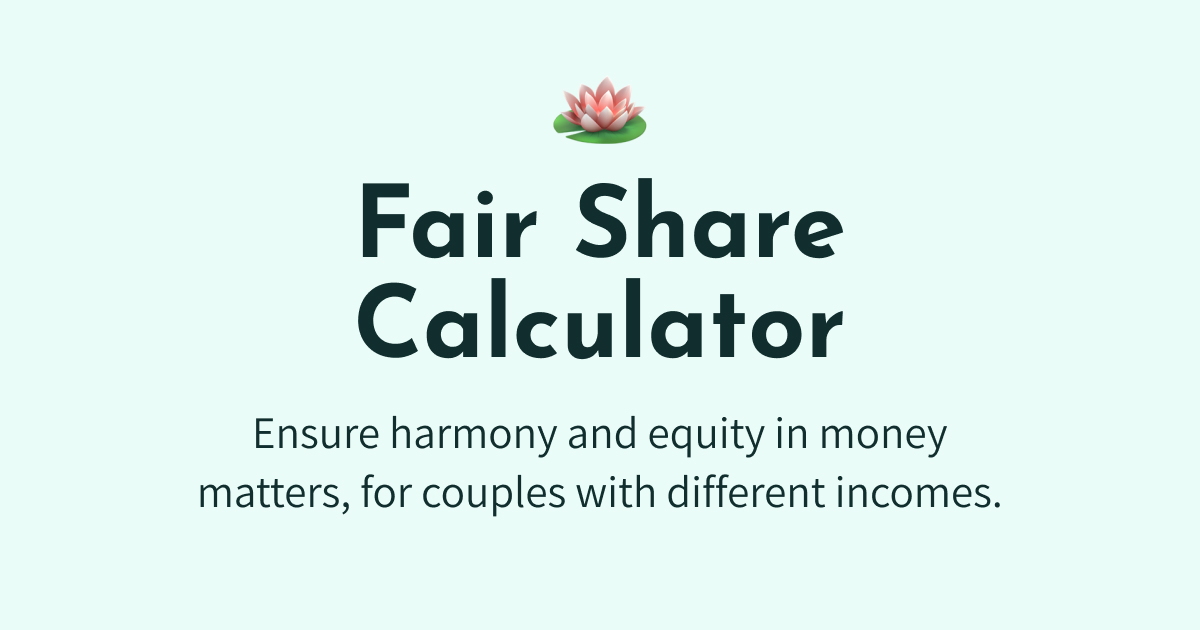 Income-Based Bill Split Calculator - Fair Share Calculator for Bills ...